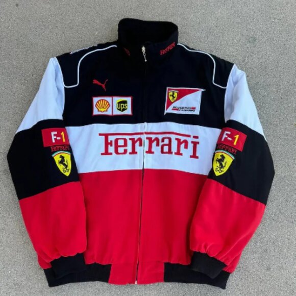 Ferrari | Jackets & Coats | Nascar Racing Jacket Medium F Y2k Racing ...